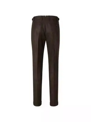 BERWICH Retro Check-pattern Pleated Trousers