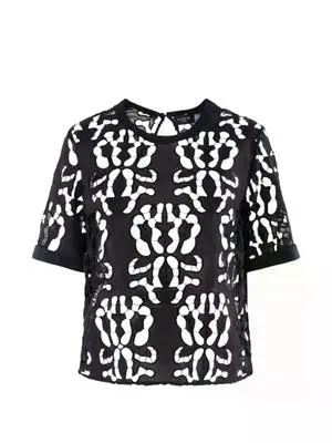 NENETTE Fominik Broderie-anglaise Top - Black