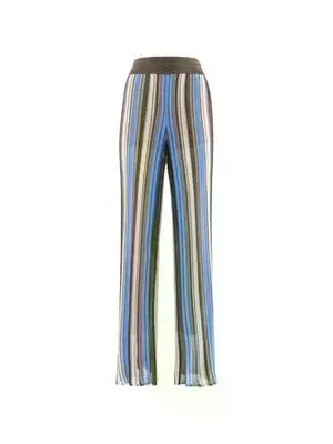 NENETTE Vertical-stripe Wide-leg Trousers