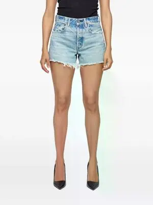 Moussy Vintage Lincoln Frayed Denim Shorts