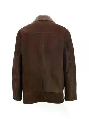 VOLFAGLI FIRENZE Double-breasted Shearling Coat