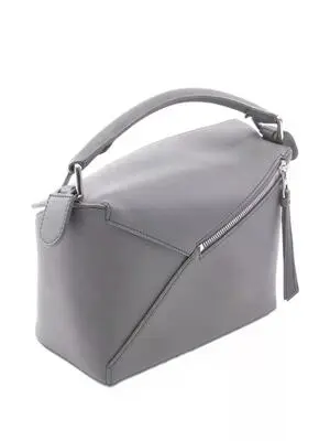 Loewe 2010-2026 Small Calfskin Puzzle Satchel - Grey