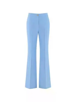 NENETTE Jewel-button Flared Trousers - Blue