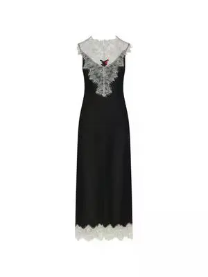 SIMONMILLER Bea Lace-trimmed Midi Dress - Black