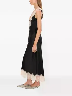 SIMONMILLER Bea Lace-trimmed Midi Dress