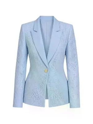 DIVEDIVINE Tosca Lace Peaked-lapel Blazer - Blue