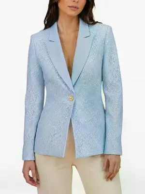 DIVEDIVINE Tosca Lace Peaked-lapel Blazer - Blue