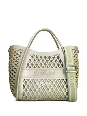 MARC ELLIS Small Flat Basket Tote Bag - Neutrals
