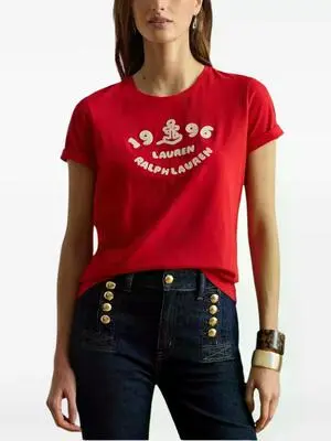 Ralph Lauren Logo-embroidered Rolled-cuff T-shirt