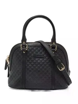 Gucci Mini Nice Dome Microguccissima Bag - Black