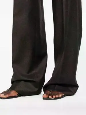 BERWICH Patrizia Pressed-crease Wool Trousers