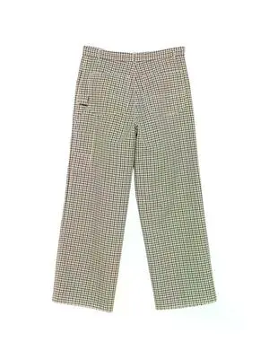 Plan C Check Wool Trousers