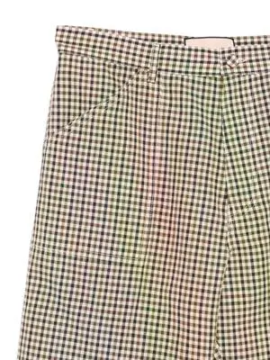 Plan C Check Wool Trousers