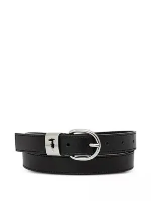 TRUSSARDI Leather Buckle Belt