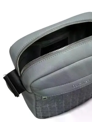 Calvin Klein Embossed Messenger Bag - Grey