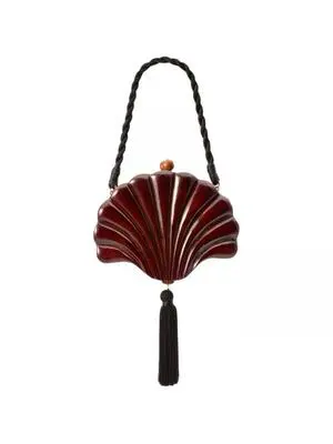 SIMONMILLER Concha Carved Clutch Bag