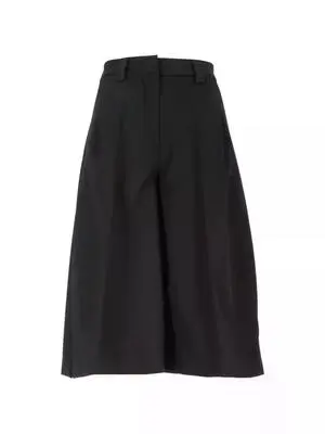 THELATEST E-dakota Pleated Wide-leg Trousers - Black