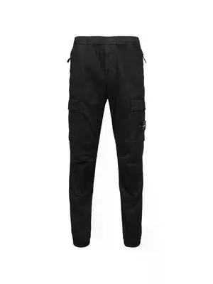 Stone Island 3100033 Logo-patch Cargo Pants - Black