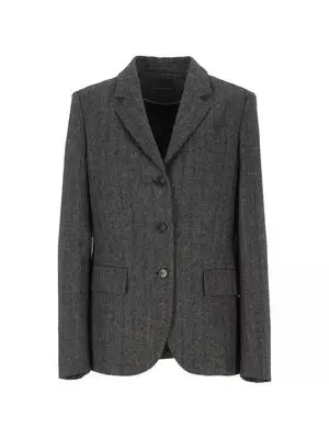 Lorena Antoniazzi Wool-blend Herringbone Blazer