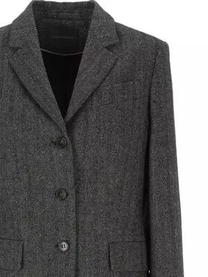 Lorena Antoniazzi Wool-blend Herringbone Blazer