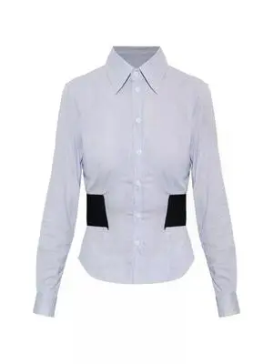 Vetements Striped Waist-belt Shirt