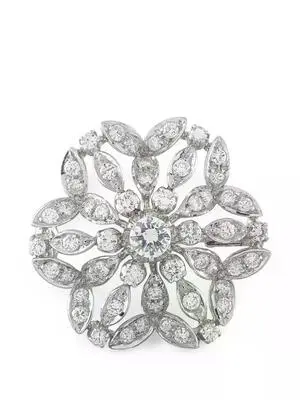 LB EXCLUSIVE Diamond Starburst Brooch - Silver
