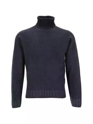 Al Duca D'aosta Ribbed-knit Roll-neck Sweater - Blue