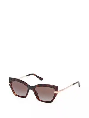 Guess Tortoiseshell-effect Geometric-frame Sunglasses