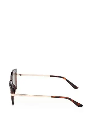 Guess Tortoiseshell-effect Geometric-frame Sunglasses