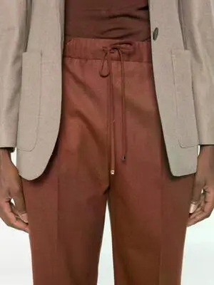 Max Mara Drawstring Straight-leg Trousers