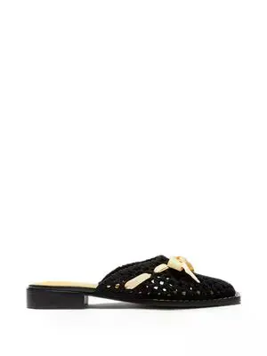 LILI CURIA Lina Bow-detail Sandals - Black