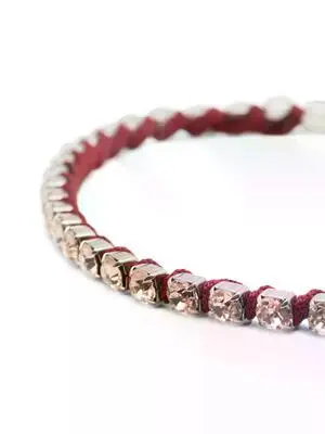FORTE_FORTE Crystal-embellished Braided Necklace