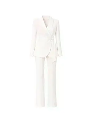 ByTiMo Feather-trim Wrap Suit