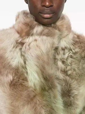YVES SALOMON Shearling Funnel-neck Jacket