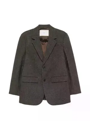 DUNST Notched-lapel Single-breasted Blazer - Brown