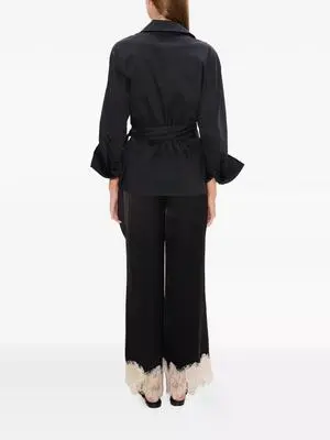 SIMONMILLER Nella Lace-trim Trousers - Black