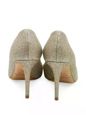 JIMMY CHOO Victoria Heeled Pumps - Gold
