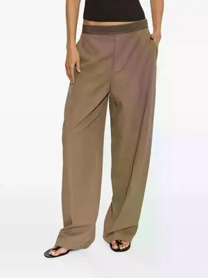 Alexander Wang Logo-waistband Palazzo Trousers