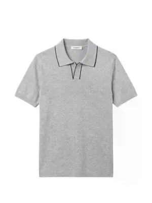 KANGRA Contrast-trim Knit Polo Shirt