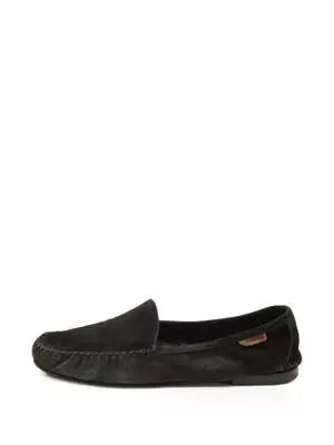 TOM FORD Suede Slip-on Loafers - Black