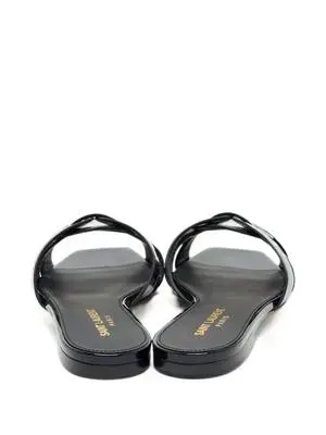 Saint Laurent Tribute Leather Slides