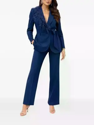 ByTiMo Feather-trim Wrap Suit