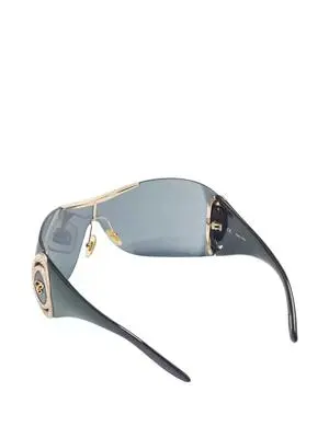 Chopard Crystal-embellished Shield Sunglasses