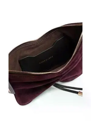 Borbonese Mini Butterfly-shaped Suede Shoulder Bag