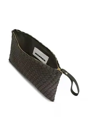 MARREA Woven-design Clutch Bag