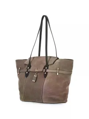 Borbonese Premiere Suede Shoulder Bag