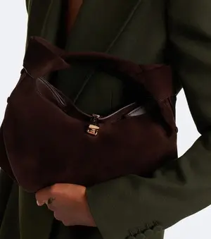 Gabriela Hearst Antonia Mini Suede Top Handle Bag