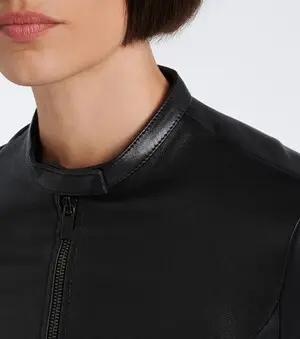 Gucci Cropped Leather Jacket
