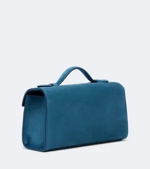 Savette Symmetry Pochette Small Suede Top-handle Bag