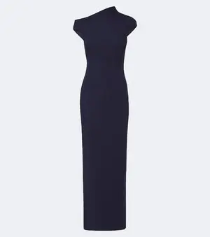 Solace London Arion Asymmetric Crepe Cocktail Dress
